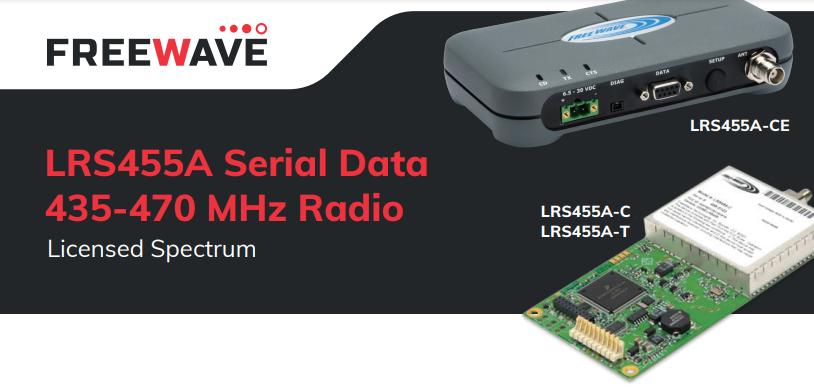LRS-455 Serial 435-470 MHz Radio – FreeWave Technologies