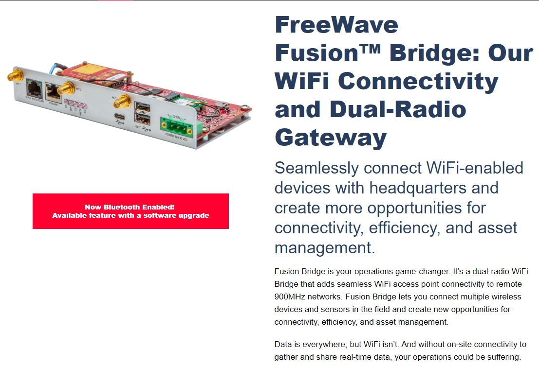 Fusion Bridge – FreeWave Technologies